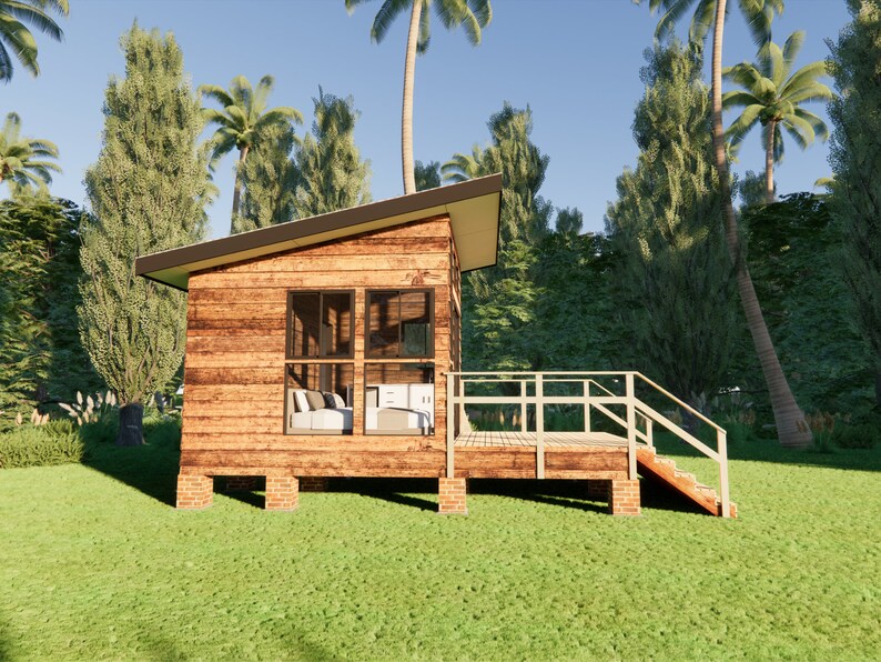 How to Build a Tiny Cabin Step-by-step DIY Guide, Materials List, Draft ...