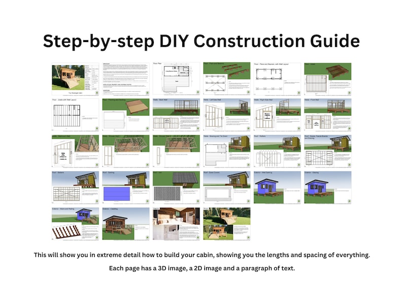 How to Build a Tiny Cabin - Step-by-step DIY Guide, Materials List ...