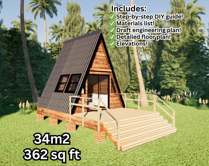 How to Build a Tiny Cabin - Step-by-step DIY Guide, Materials List ...