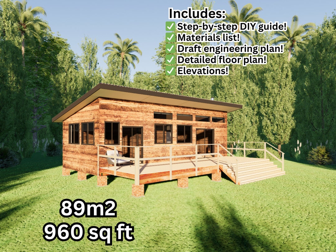 How To Build A Cabin Step By Step Diy Guide Materials List Draft Engineering Plan Floor