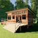 55m2 (587 Sq Ft) Small Cabin Rectangle - Draft Engineering Plan, Floor ...