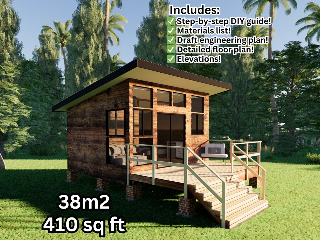 How to Build a Cabin - Step-by-step DIY Guide, Materials List, Draft ...