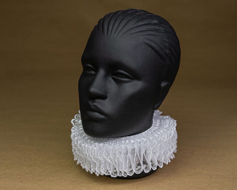 Elizabethan Collar - Neck Ruff - White Lace - Etsy