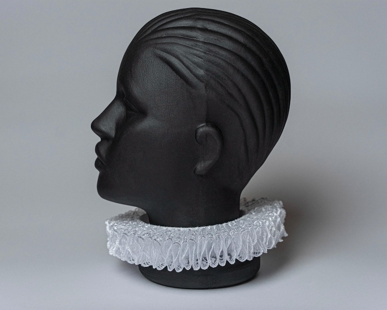 Elizabethan Collar - Neck Ruff - White Lace - Etsy