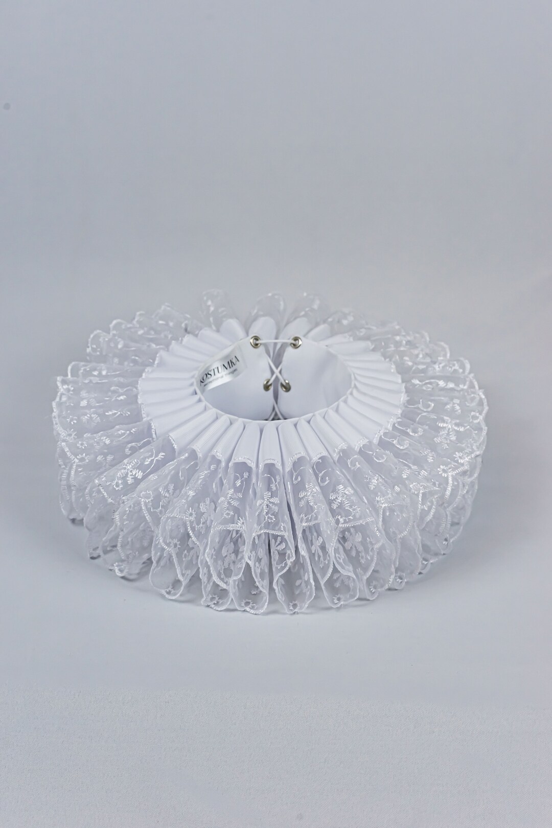 Elizabethan Collar Neck Ruff White - Etsy