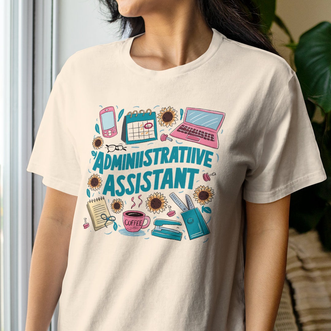 Administrative Assistant Sublimation PNG, Shirt Design, Admin PNG ...