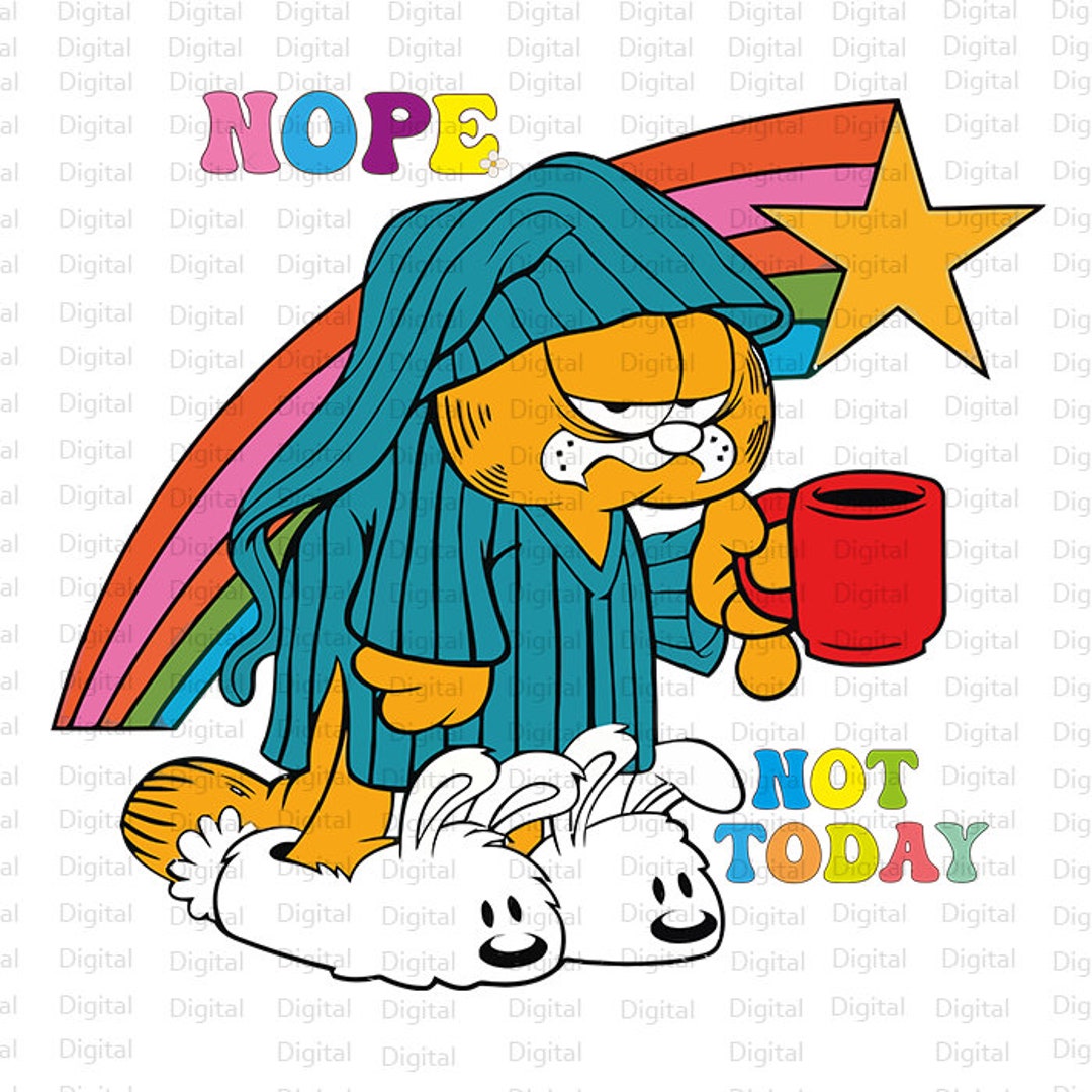 Nope Not Today SVG, Cartoon Vector, Funny Sarcastic SVG, Cut File ...