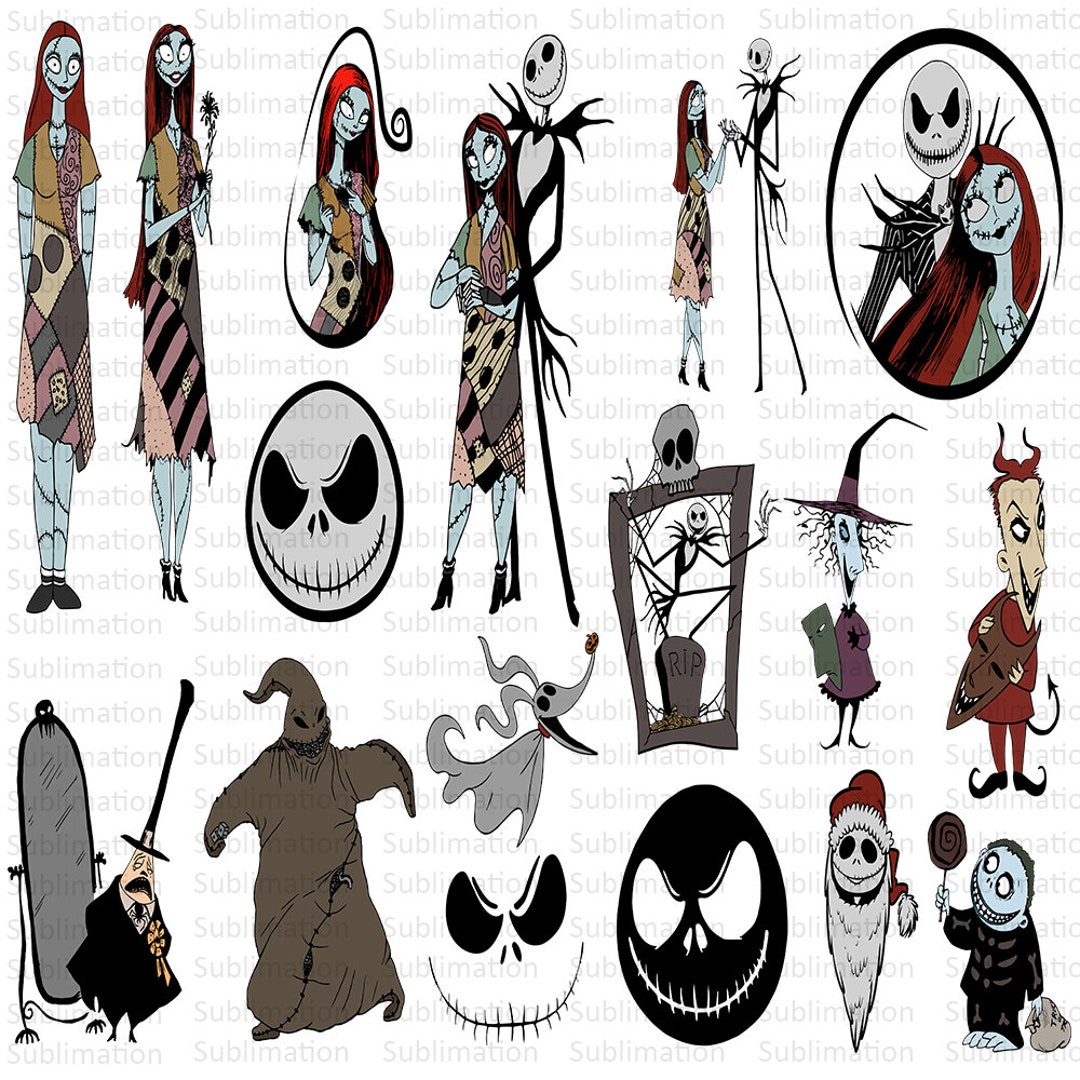 NBC SVG Bundle, Halloween Vector, Nightmare Christmas SVG, Cut File ...