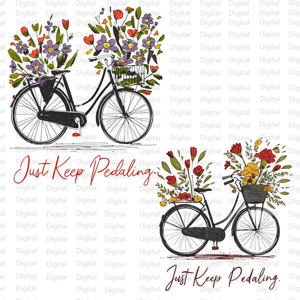 Keep Pedaling - Etsy