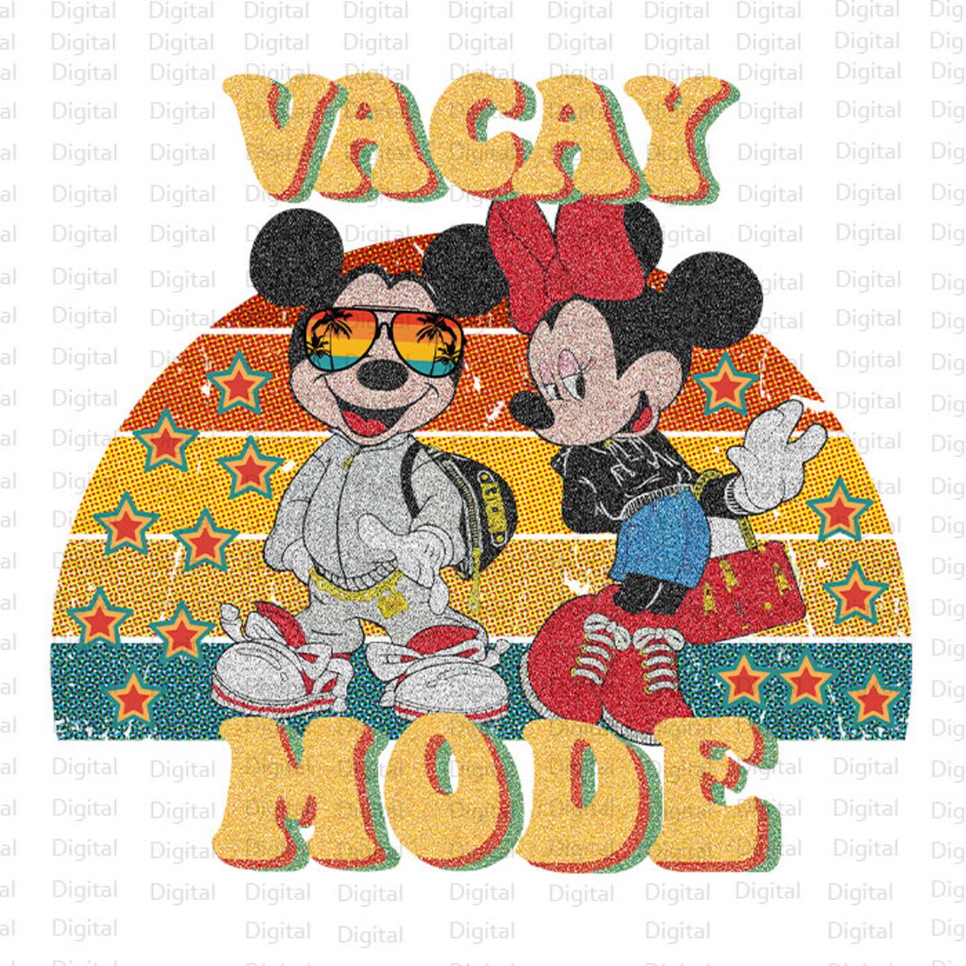 Vacay Mode SVG, Cartoon Vector, Summer Vibes SVG, Cut File, Clipart ...