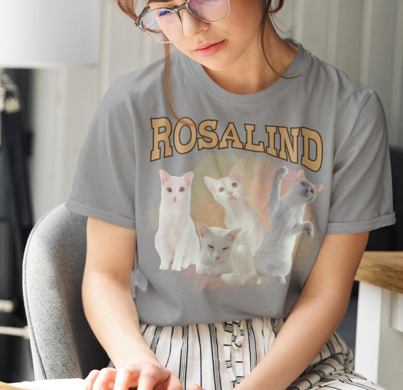 Custom Bootleg Cat Shirt Personalized Cat Tee With Your Own Photo ...