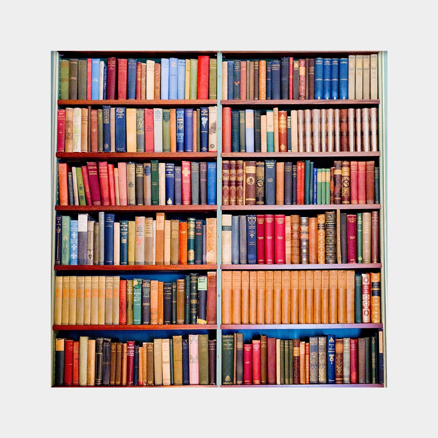 Book Lover Gift, Library Wall Art, Library Photo, Bookshelves Photo ...