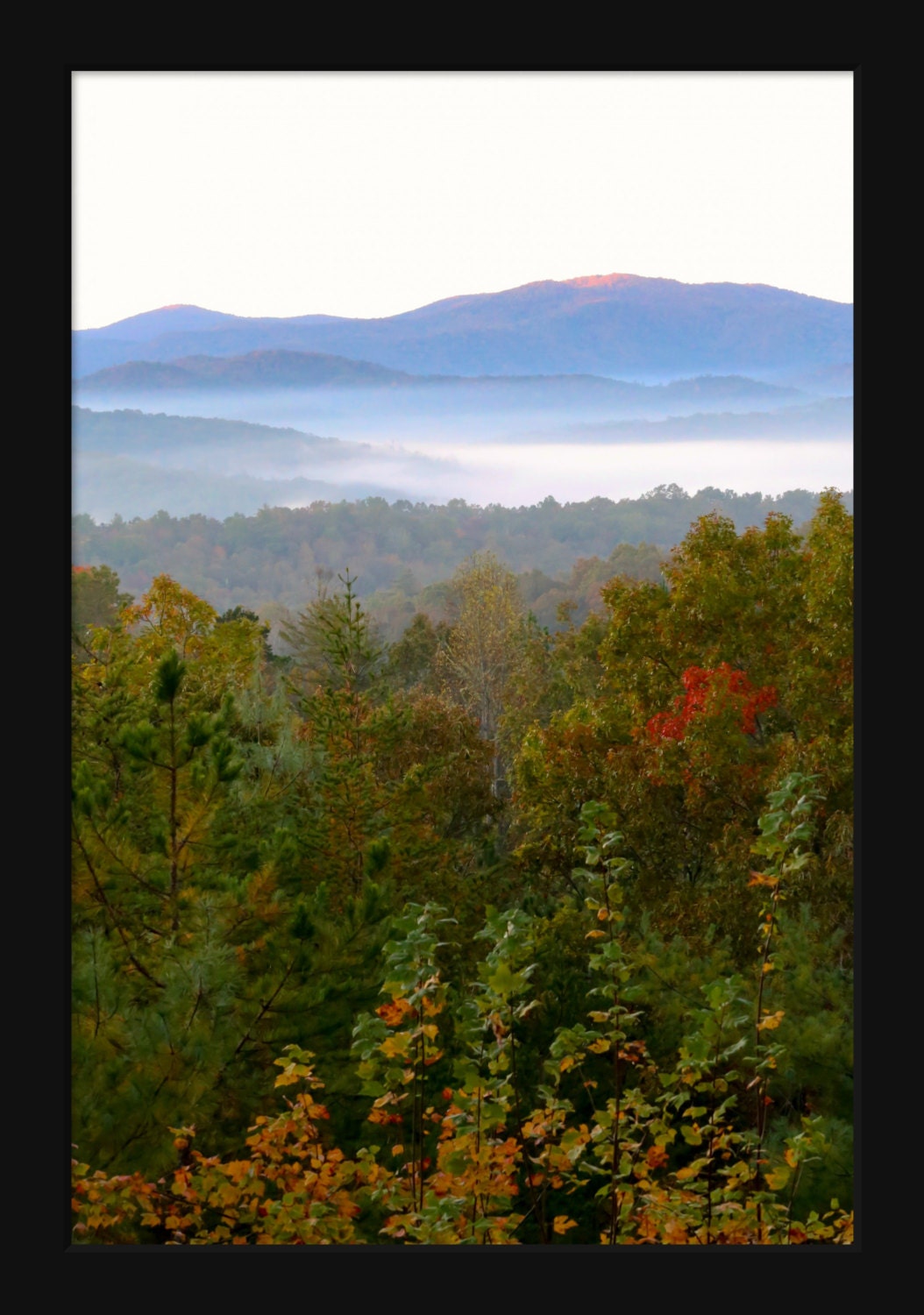 Georgia Mountains Photograph Blue Ridge Mountains Fall - Etsy