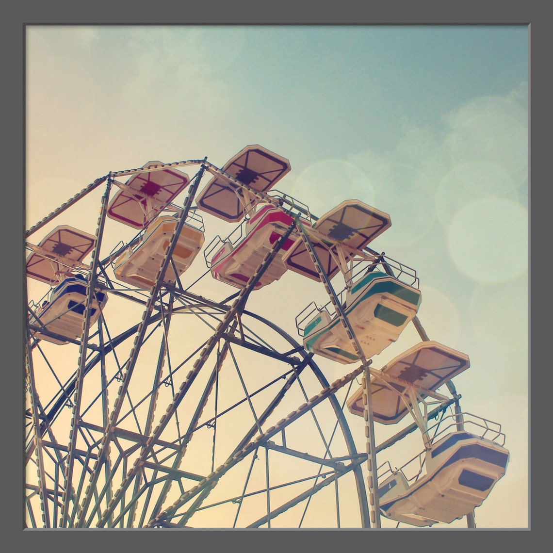 Ferris Wheel Art Carnival Photograph Children's Wall - Etsy