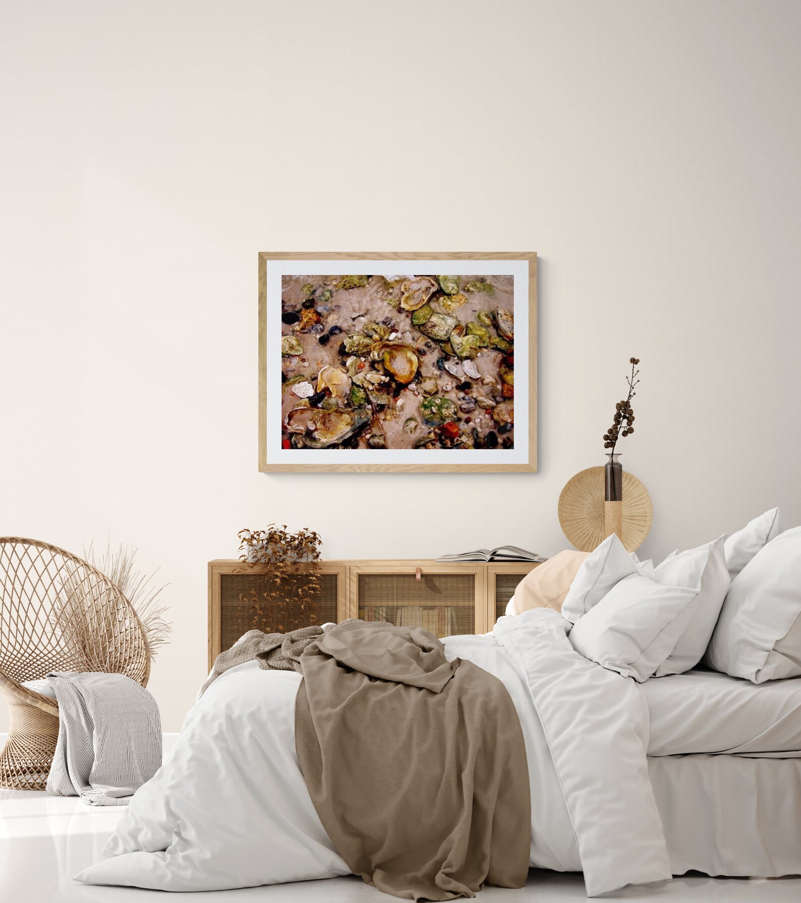 Seashells Photo, Neutral Home Decor, Coastal Wall Art, Beach House ...