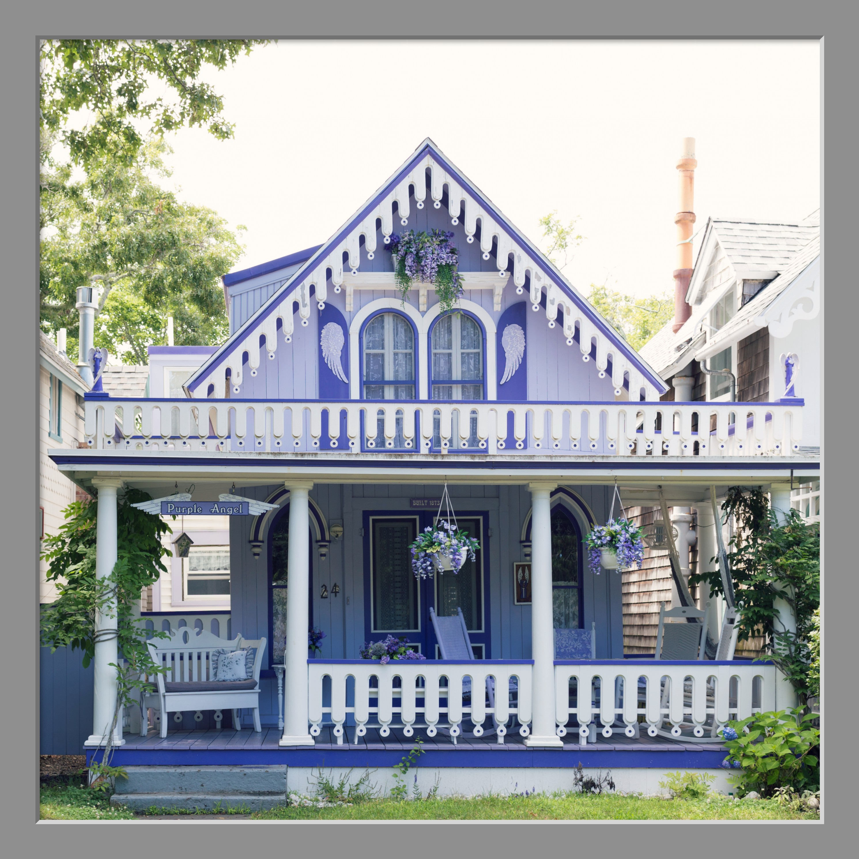 Purple Angel House, Wesleyan Grove House, Wesleyan Grove Photo, Purple ...