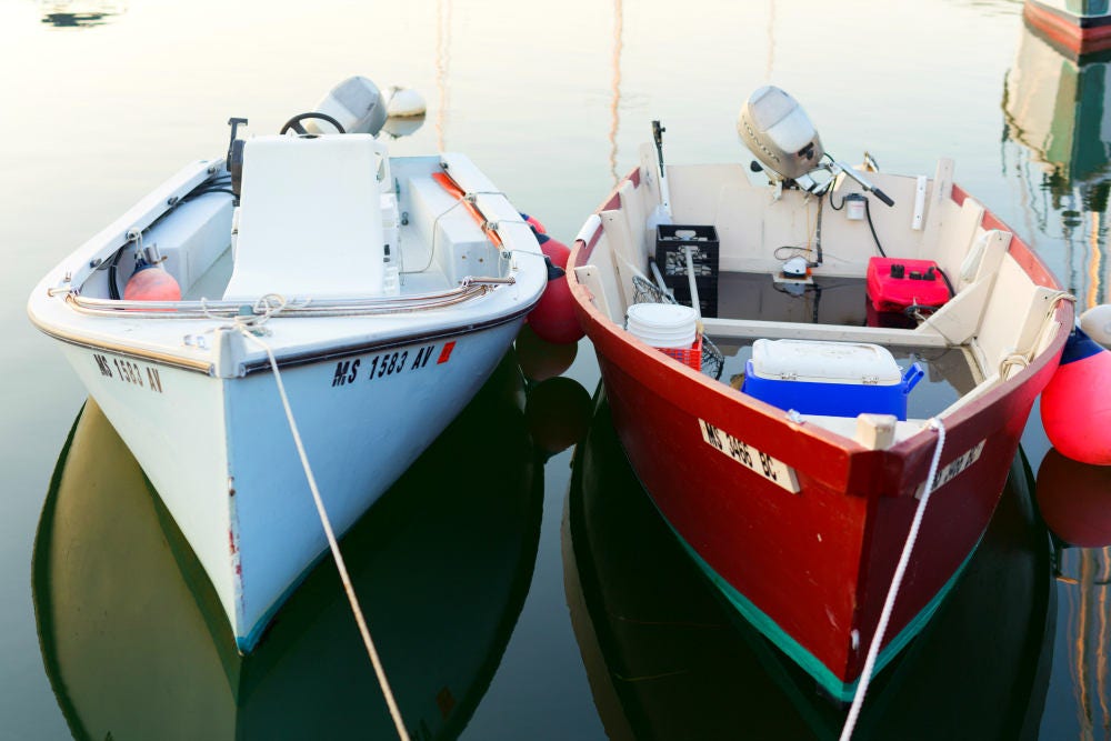 Two Boats Photo, Boat Photograph, Cape Cod Boat Art, Dinghy Photo ...