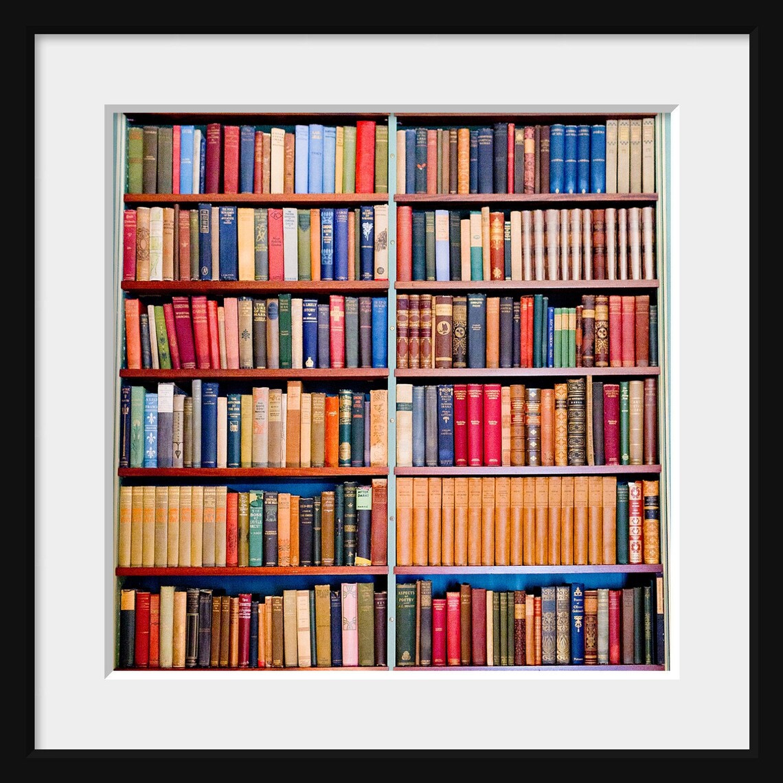 Book Lover Gift, Library Wall Art, Library Photo, Bookshelves Photo ...