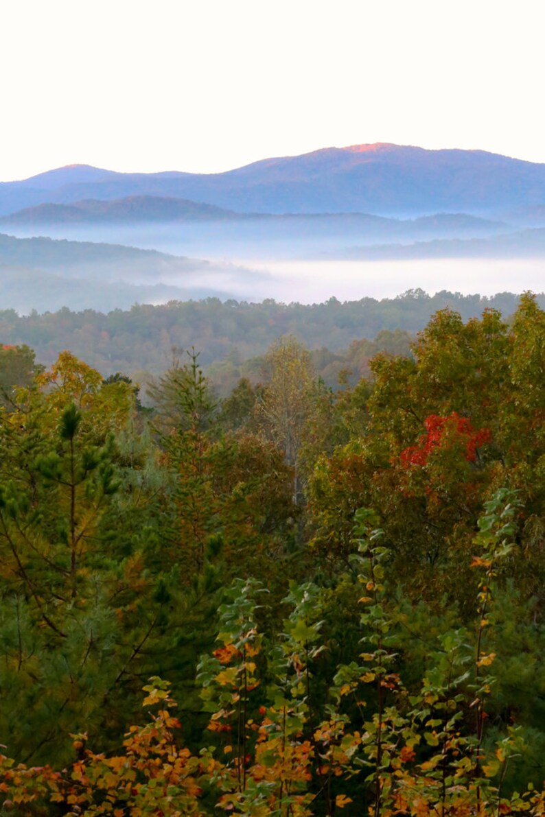 Georgia Mountains Photograph Blue Ridge Mountains Fall - Etsy