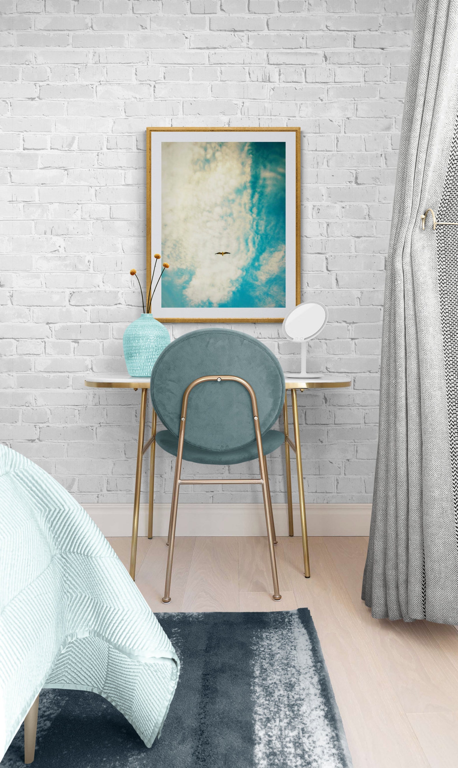 Flying Seagull Photo, Inspirational Art, Seagull in the Sky, Bird Photo ...