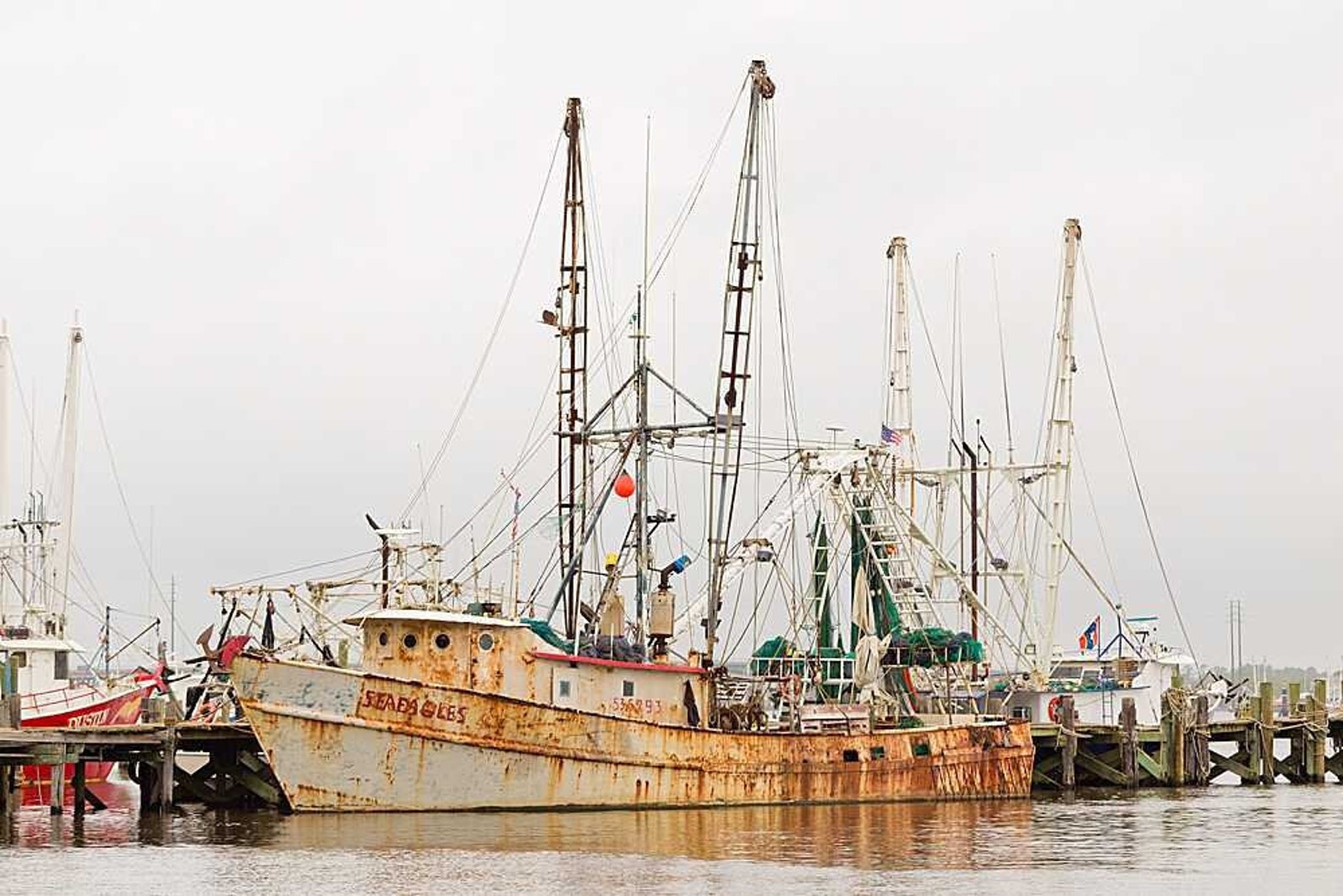 Rusty Shrimp Boat Photo, Shrimp Boat Print, Seafood Wall Art, Nautical ...