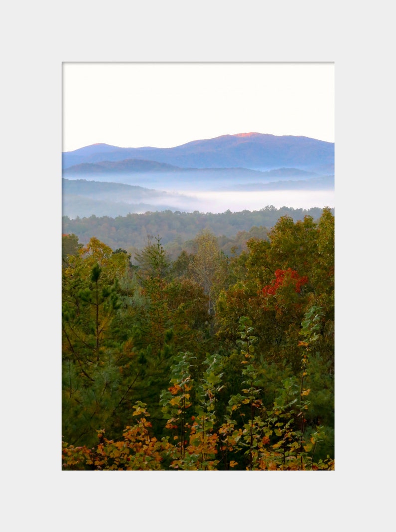 Georgia Mountains Photograph, Blue Ridge Mountains, Fall Leaves Photo ...