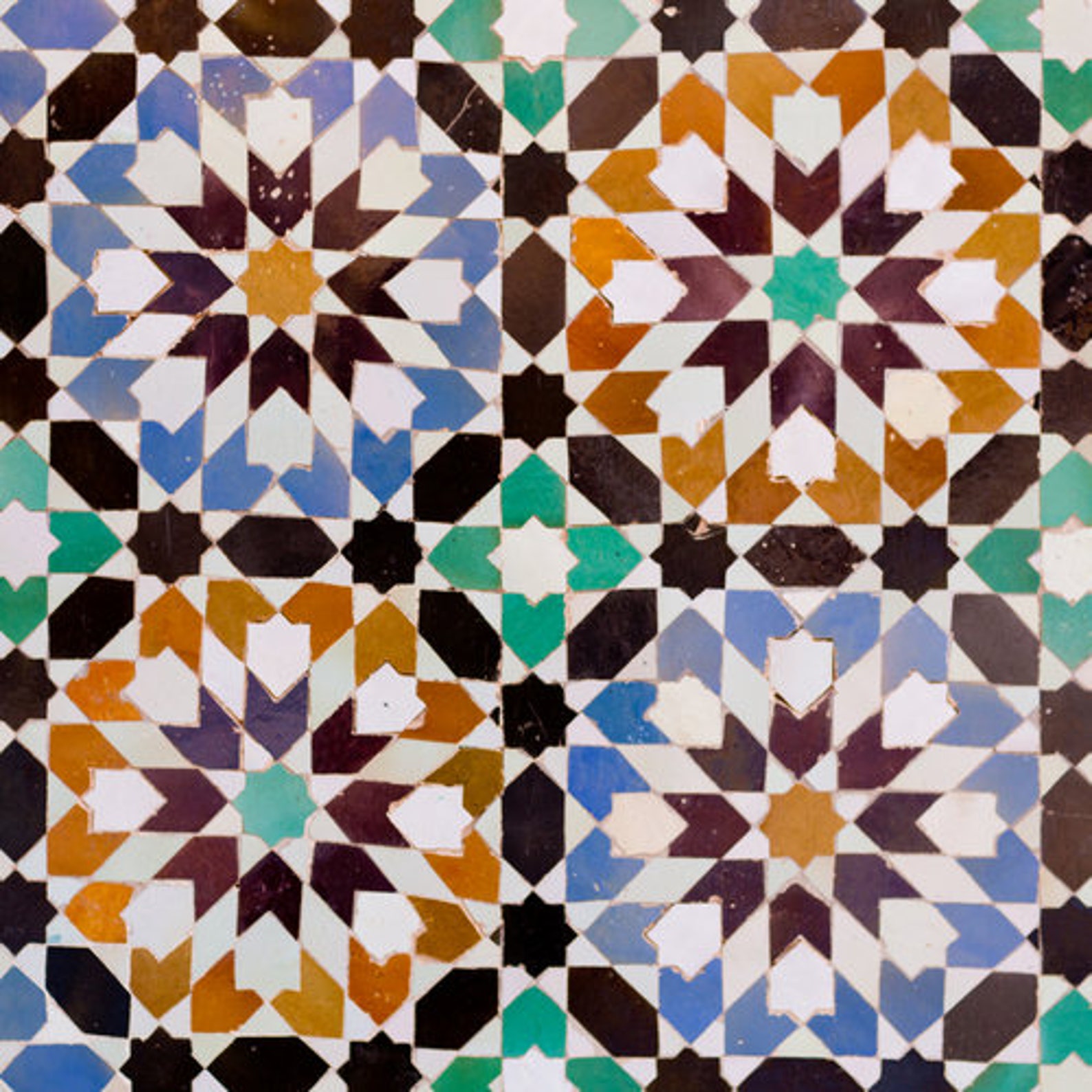 Moroccan Tile Art Moroccan Tile Photo Square Tile Photo - Etsy