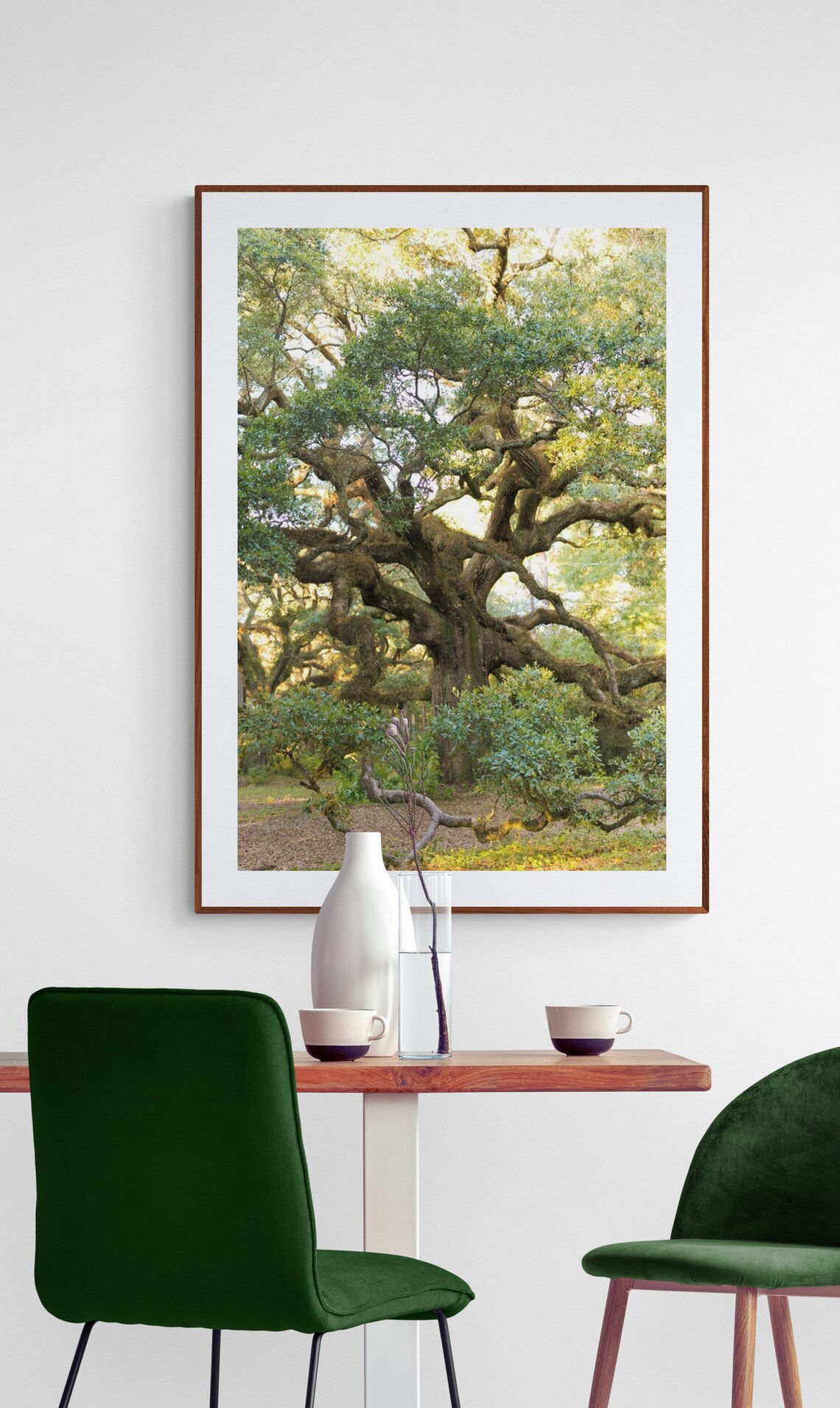 Live Oak Tree Photo, Tree Photography, Green Wall Art, Twelve Oaks ...