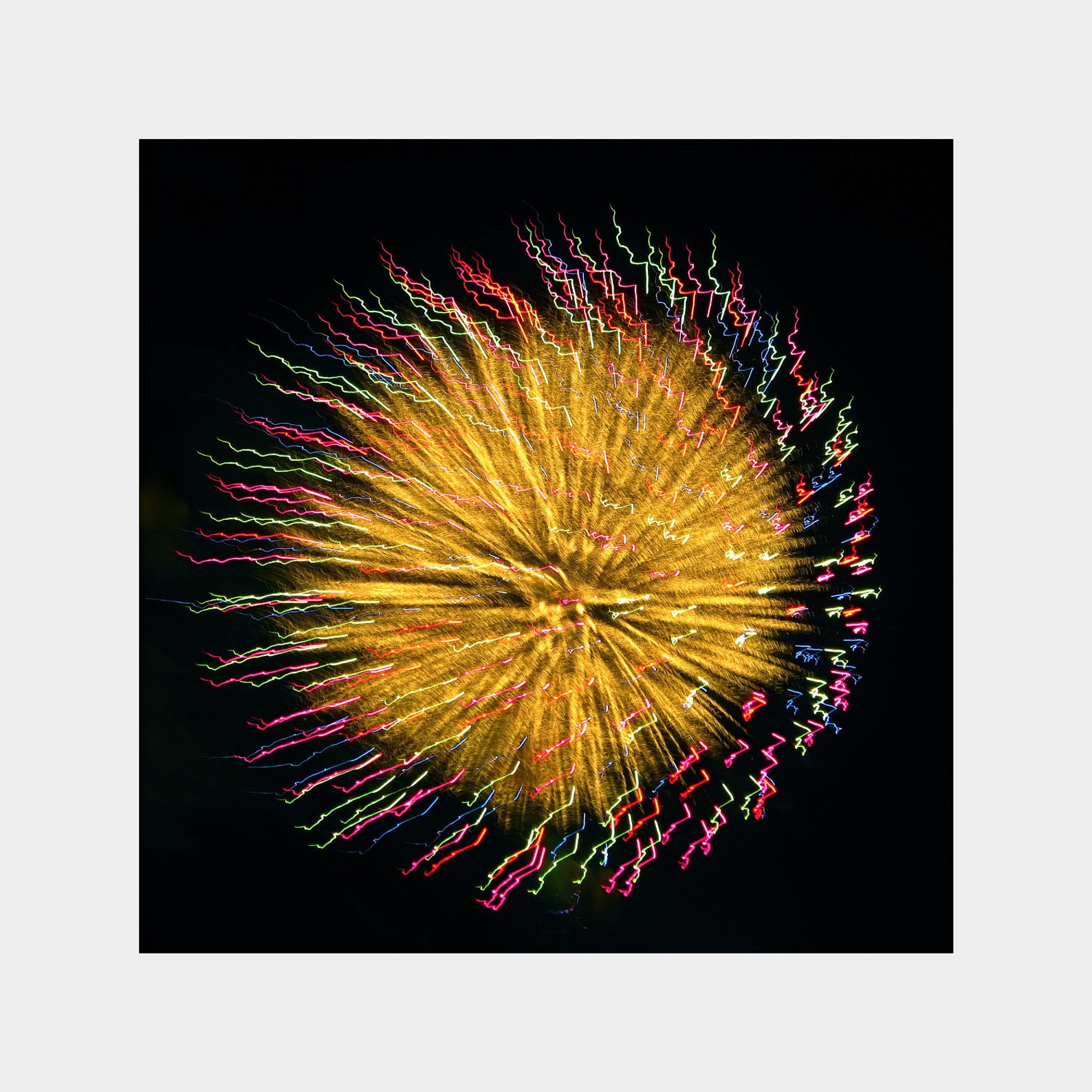 Colorful Fireworks Photo Print, Bold Modern Wall Art - Etsy