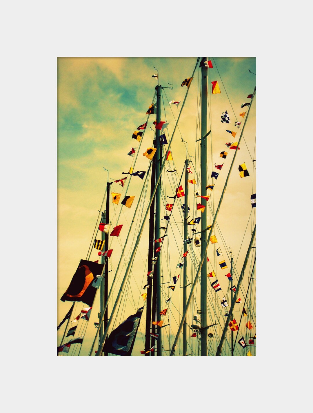 Nautical Flags Photo Newport Bermuda Race Sailboat Photo - Etsy