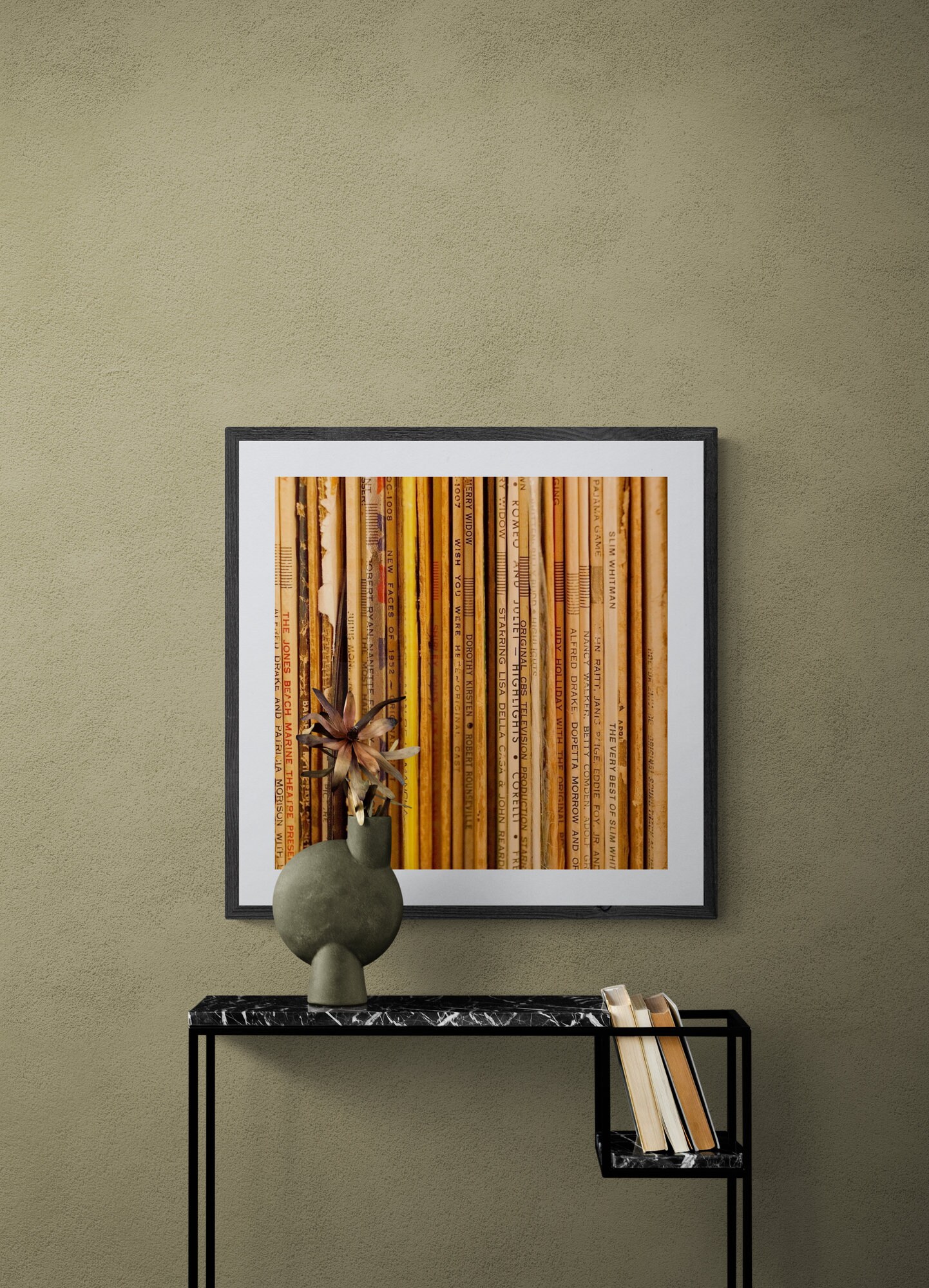 Vintage Vinyl Record Album Art Print: Beige Brown Wall Decor - Etsy