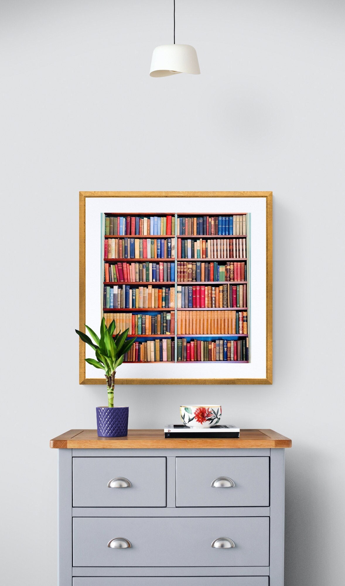 Book Lover Gift, Library Wall Art, Library Photo, Bookshelves Photo ...