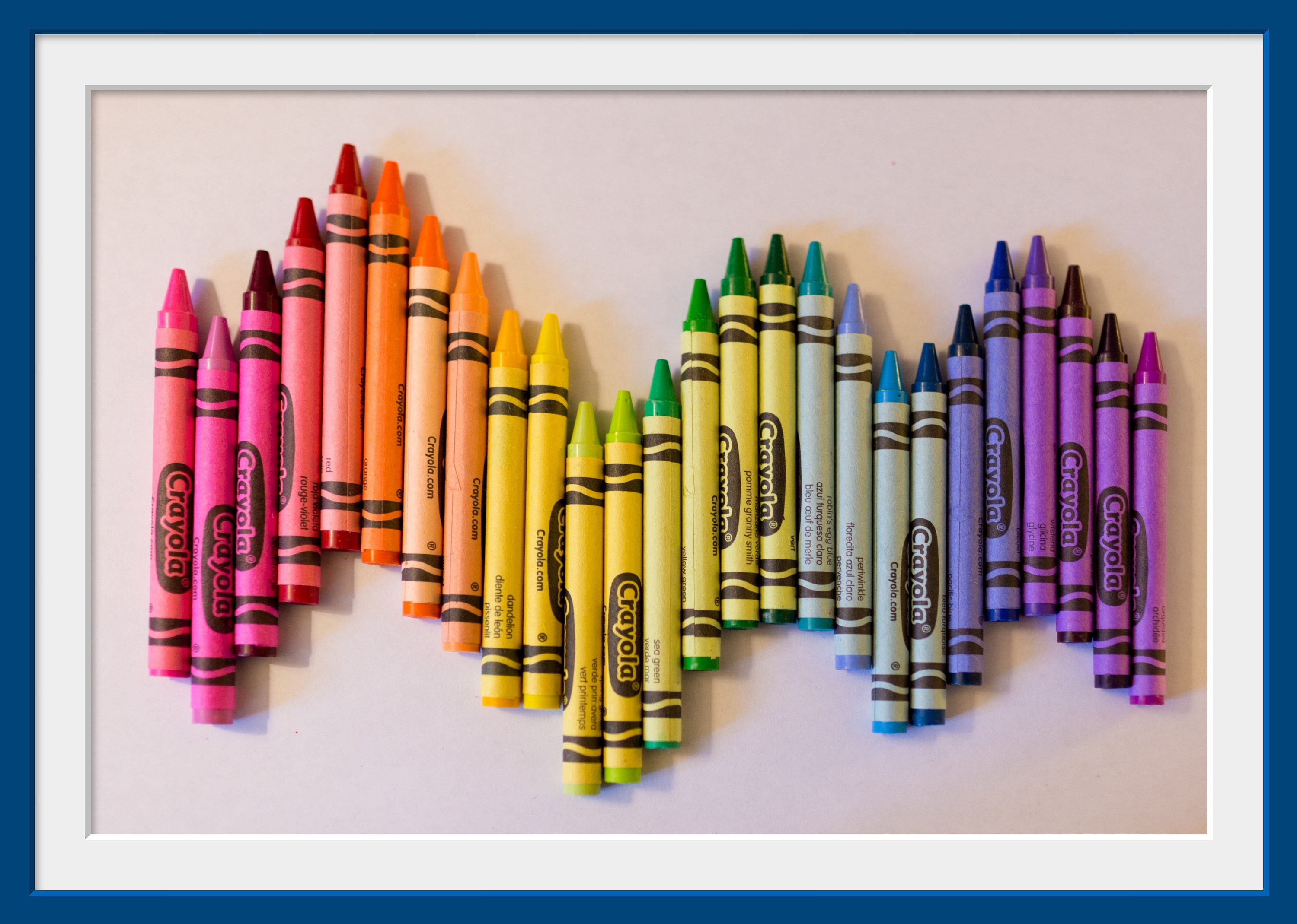 Rainbow Crayon Photo, Colorful Playroom Art, Children's Wall Decor ...