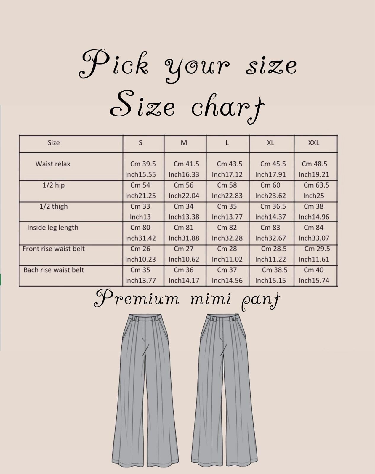 Mimi Pant Pdf Sewing Pattern Easy Sewing Pattern PDF Trouser Pattern ...