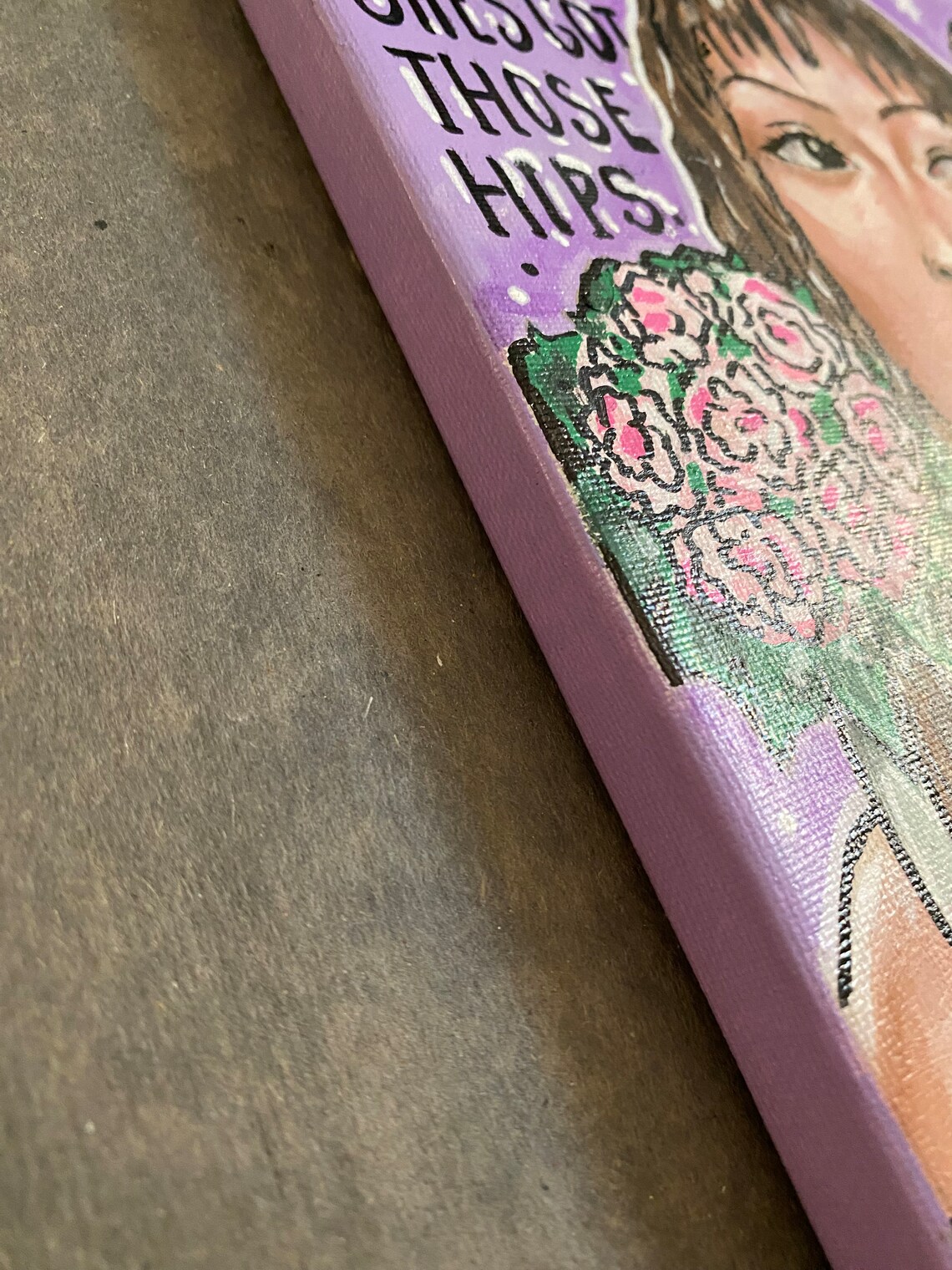 Shes Got Those Lips Olivia Rodrigo Painting. - Etsy