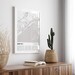 Surf City Map Print, Surf City Travel Map, Surf City Wall Decor Art ...