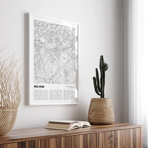 Mülheim Map Print, Mülheim Travel Map, Mülheim Wall Decor Art, Mülheim ...