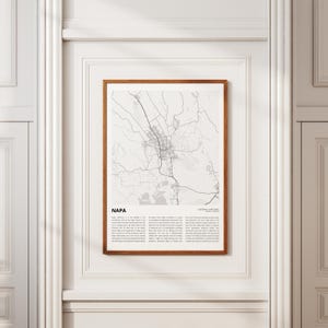 Napa Map Print, Napa Travel Map, Napa Wall Decor Art, Napa California ...