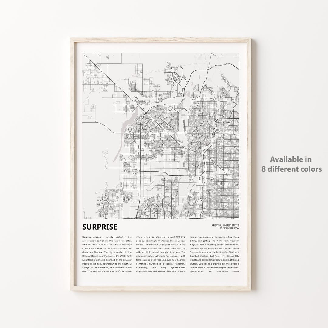 Surprise Map Print, Surprise Travel Map, Surprise Wall Decor Art ...