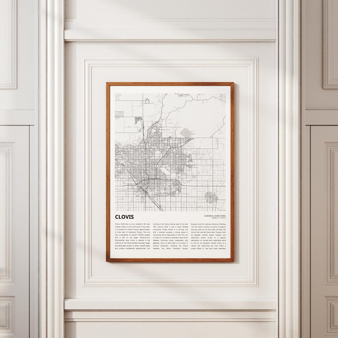 Clovis Map Print, Clovis Travel Map, Clovis Wall Decor Art, Clovis ...