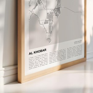 Al Khobar Map Print, Al Khobar Travel Map, Al Khobar Wall Decor Art, Al ...