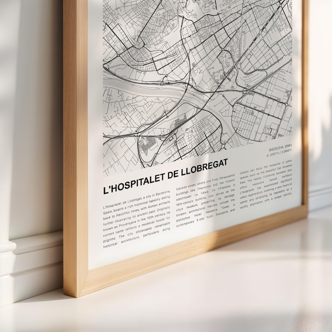 L'hospitalet De Llobregat Map Print, L'hospitalet De Llobregat Travel ...