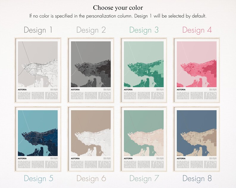 Astoria Map Print, Astoria Travel Map, Astoria Wall Decor Art, Astoria ...