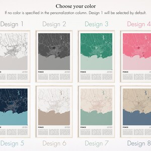 Ponce Map Print, Ponce Travel Map, Ponce Wall Decor Art, Ponce Ponce ...