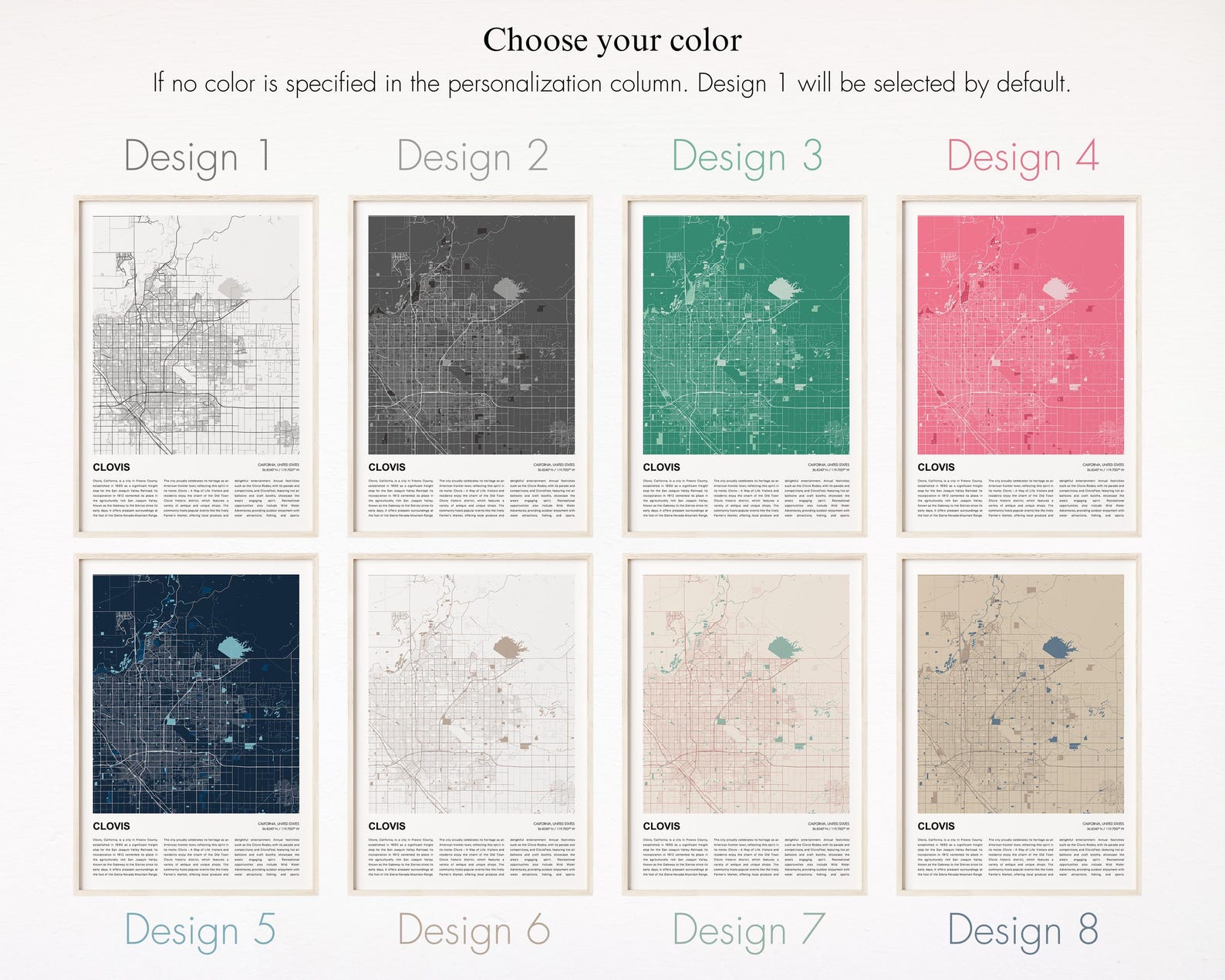 Clovis Map Print, Clovis Travel Map, Clovis Wall Decor Art, Clovis ...