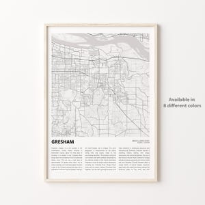 Gresham Map Print, Gresham Travel Map, Gresham Wall Decor Art, Gresham ...