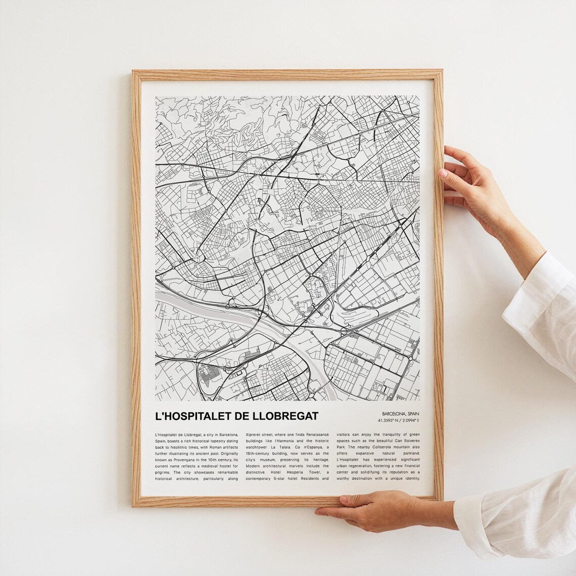 L'hospitalet De Llobregat Map Print, L'hospitalet De Llobregat Travel ...