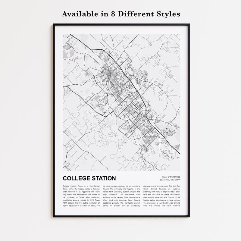 College Station Wall Art - Etsy