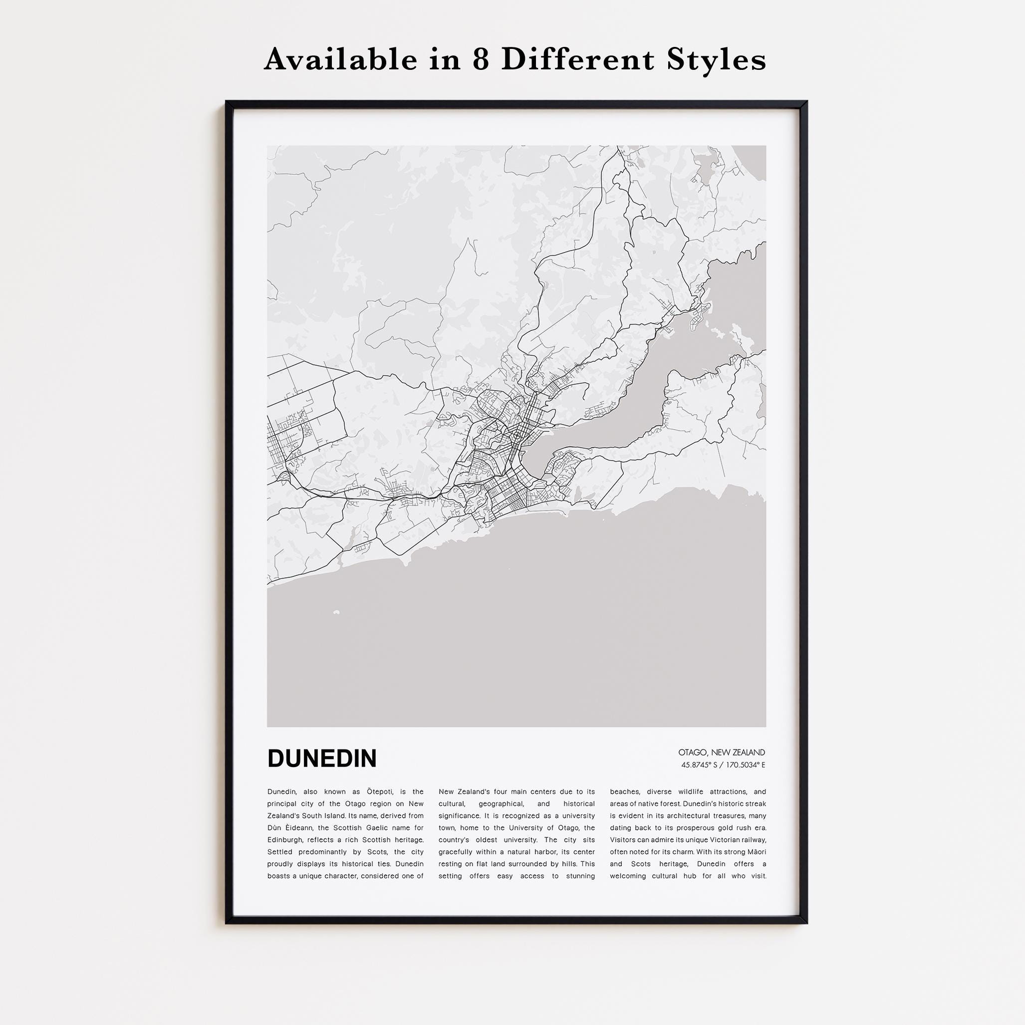 Tourist map of dunedin new zealand 60 photos - Arptravels.com
