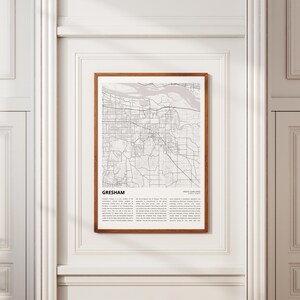 Gresham Map Print, Gresham Travel Map, Gresham Wall Decor Art, Gresham ...